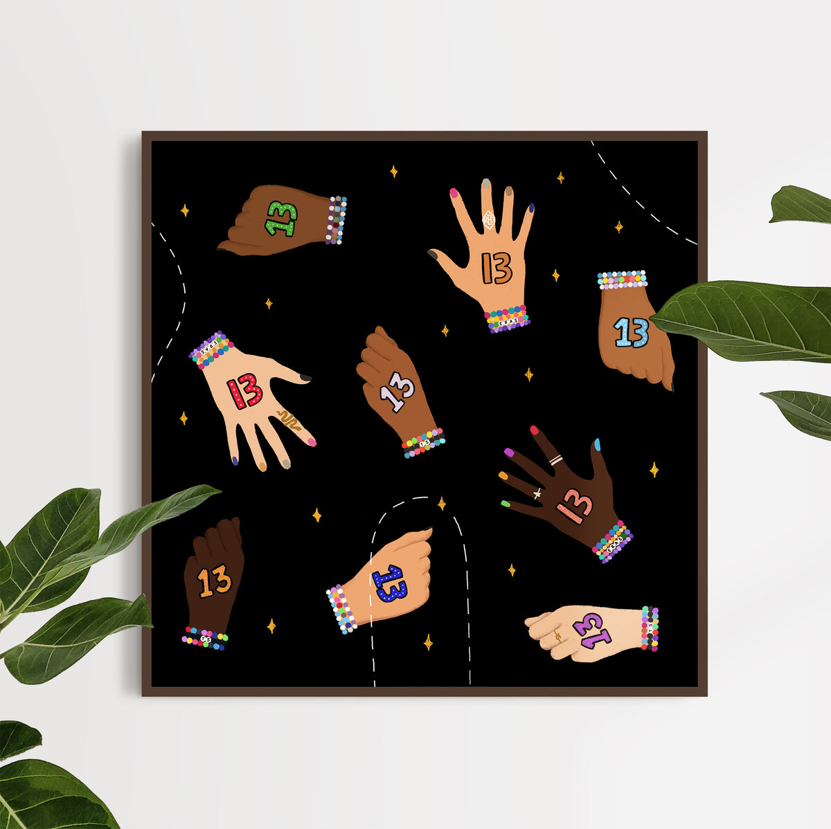 13 Hands - Physical Print – ekelleydesign